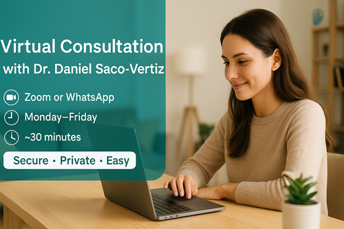 Virtual Consultation with Dr Daniel Saco-Vertiz - Surgery in Peru